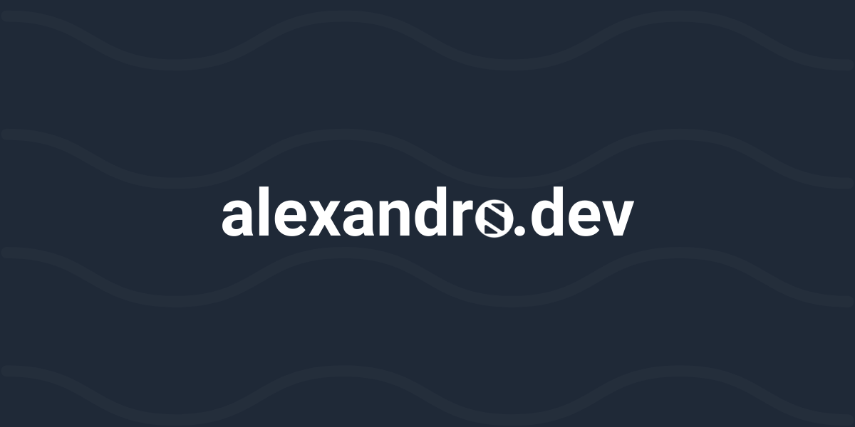Blog - alexandro.dev